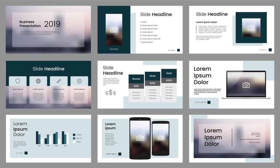 Powerpoint Background Blue Vector Art, Icons, and Graphics for Free ...