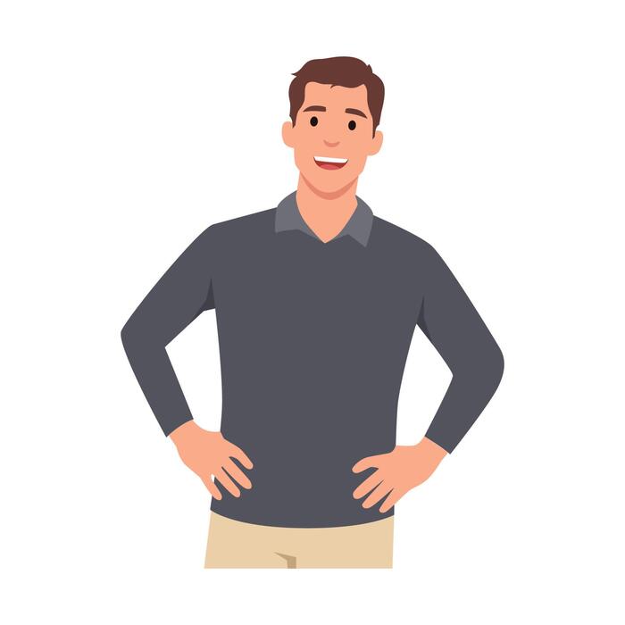 Confident Man Vector Art, Icons, and Graphics for Free Download