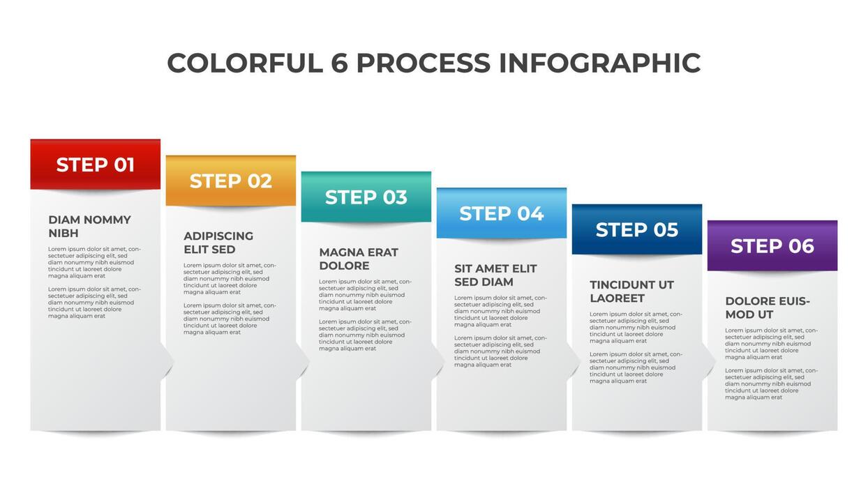 Process Infographic Vector Art, Icons, and Graphics for Free Download