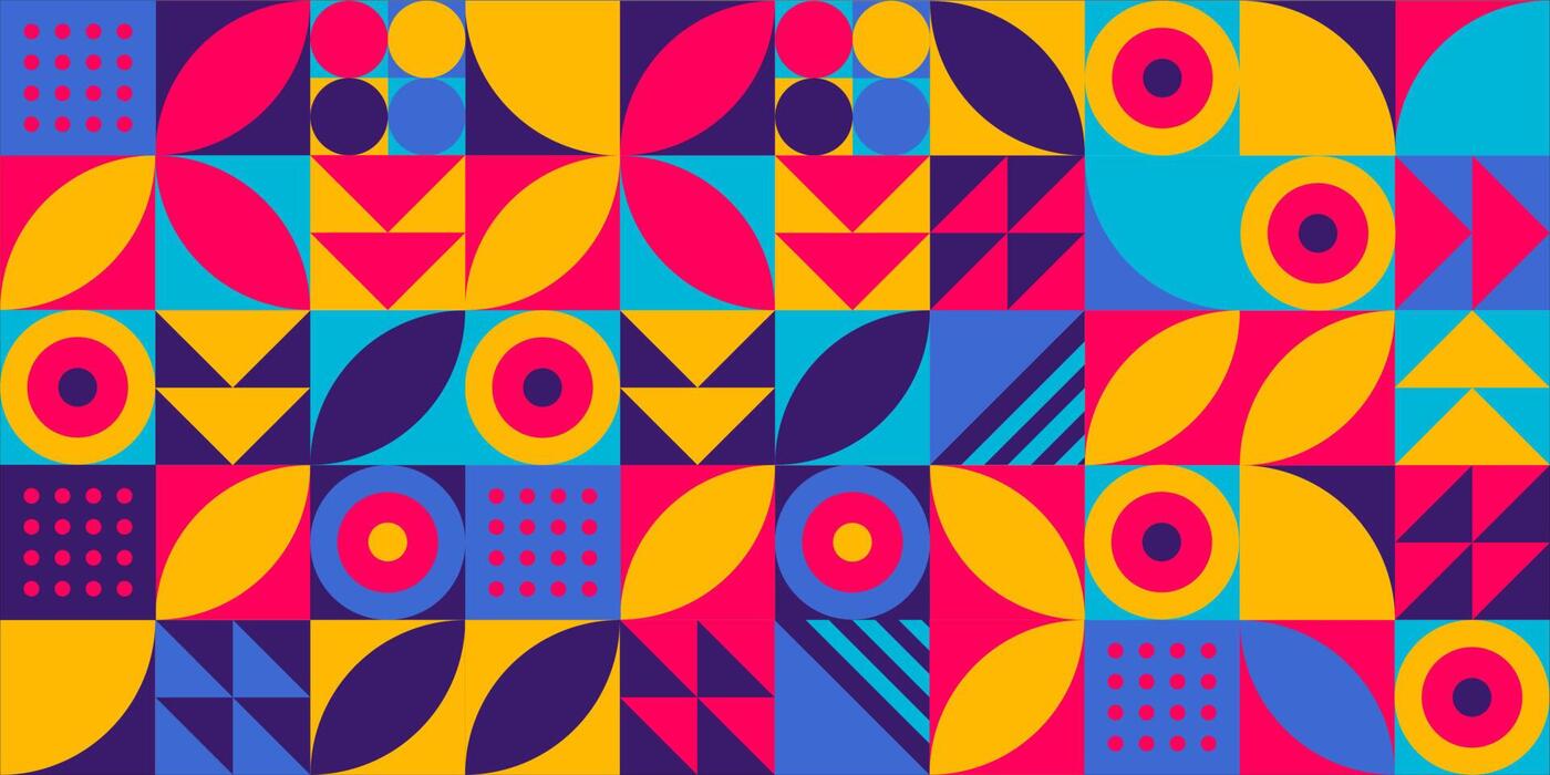 Colourful Geometric Pattern Vector Art, Icons, and Graphics for Free ...