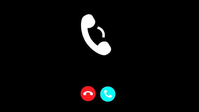 Phone Call Animation Stock Video Footage for Free Download