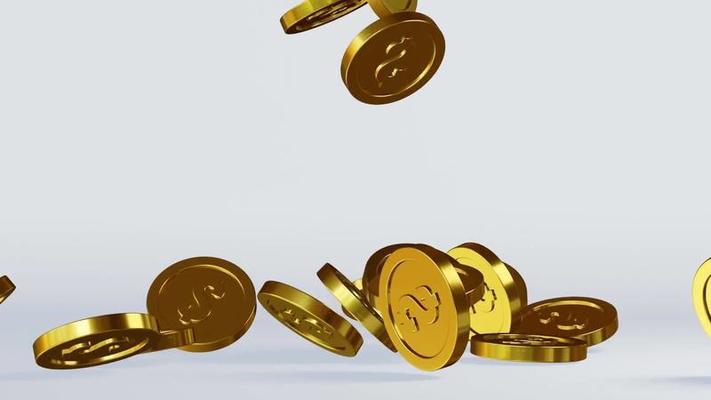 Coins Falling Animations For Powerpoint Coin Falling Animation Icon