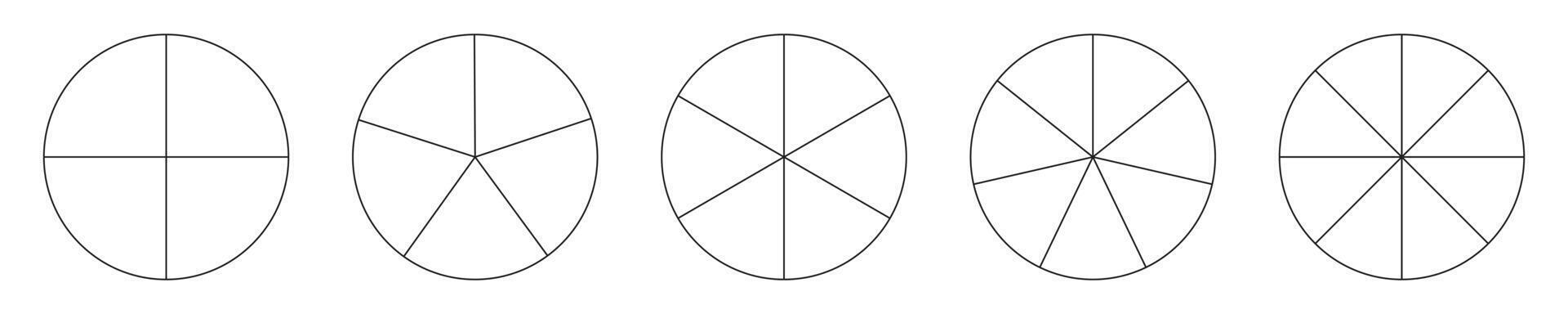 5 Section Circle Vector Art, Icons, and Graphics for Free Download