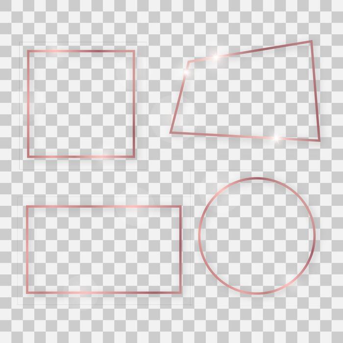 Rose Gold Frame Vector Art, Icons, and Graphics for Free Download