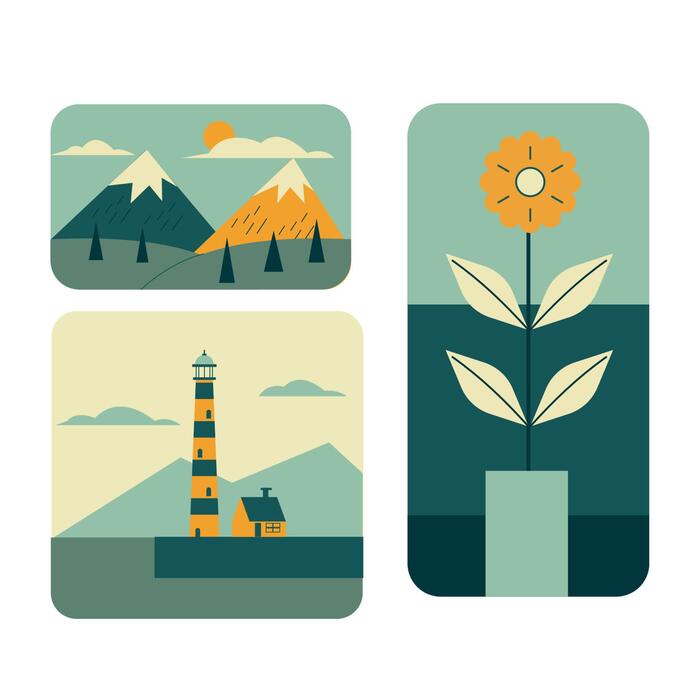 Landscape Symbols Vector Art, Icons, and Graphics for Free Download