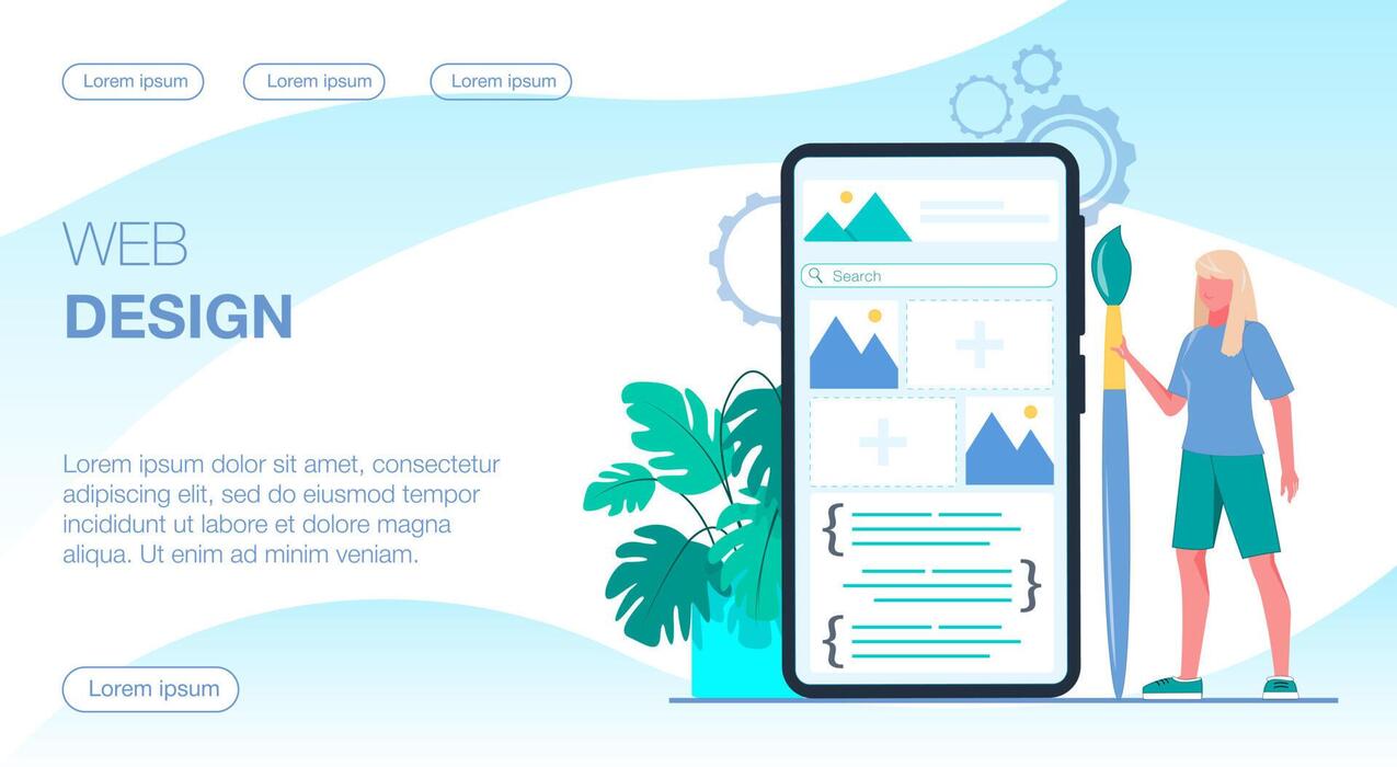 Web Development Poster Vector Art, Icons, and Graphics for Free Download