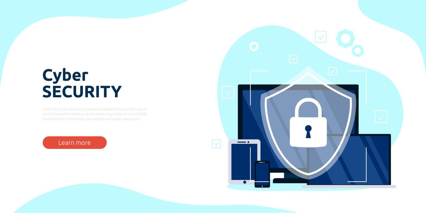Cyber Security Banner Vector Art Icons And Graphics For Free Download
