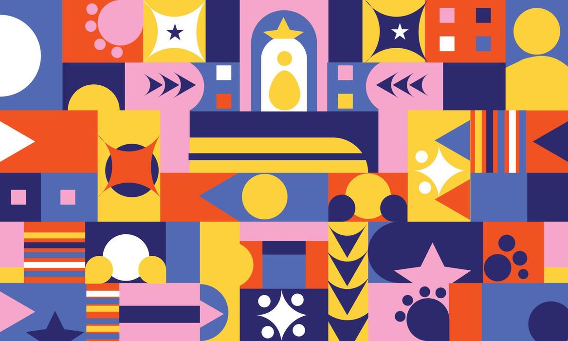 Retro Geometric Pattern Vector Art Icons And Graphics For Free Download