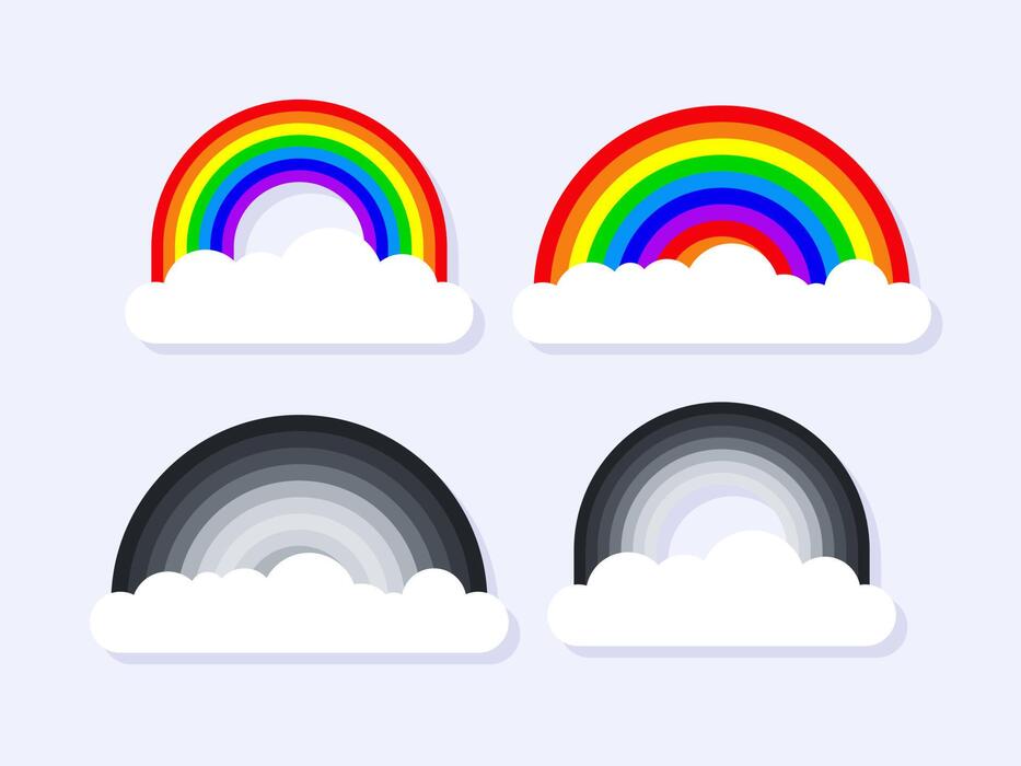 Rainbow Clouds Vector Art, Icons, and Graphics for Free Download