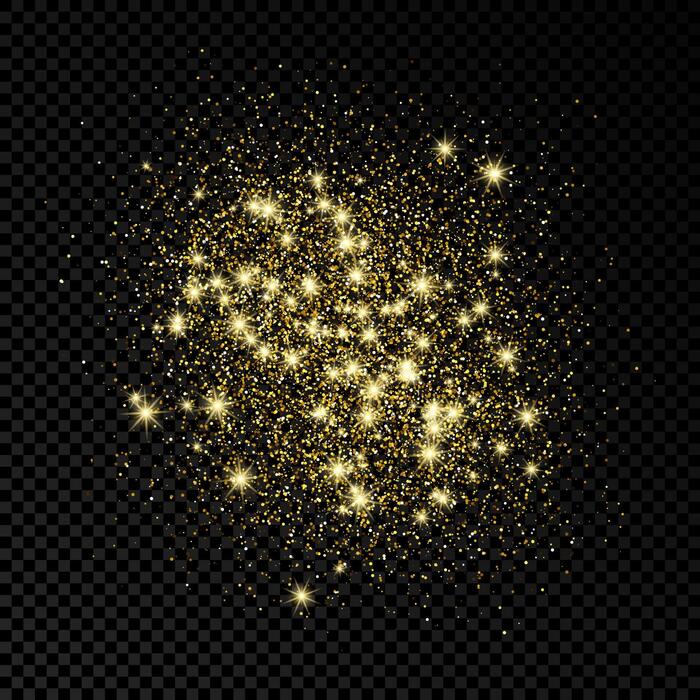 Gold Glitter Explosion Shiny Sparkles Confetti Background Vector Art, Icons, and Graphics for ...