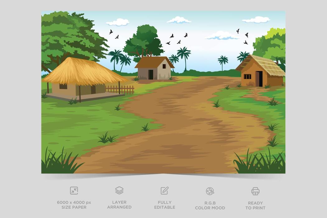 2d Village Vector Art, Icons, and Graphics for Free Download