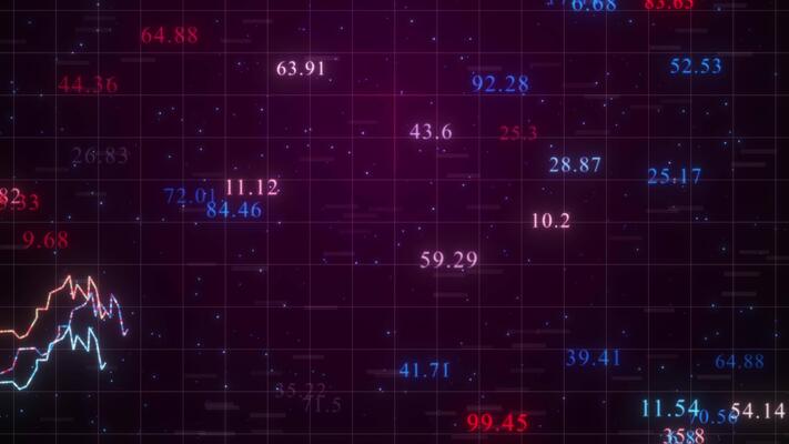 Numbers Overlay Stock Video Footage for Free Download