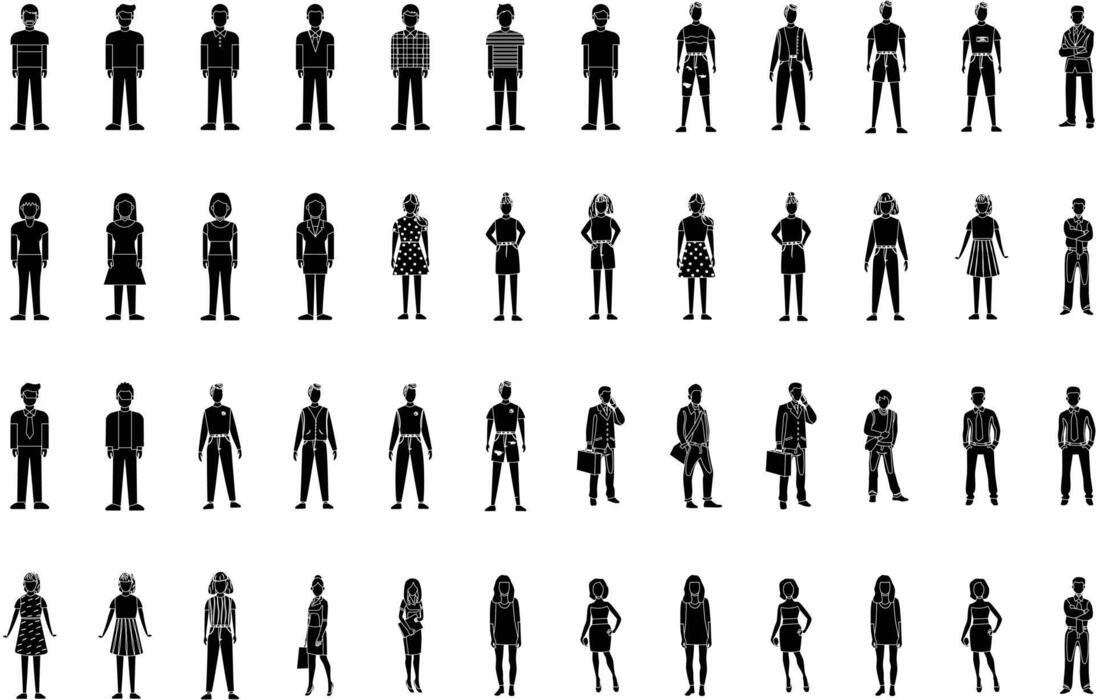 People Shapes Vector Art, Icons, and Graphics for Free Download