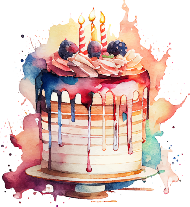 Watercolor Birthday Hat PNGs for Free Download