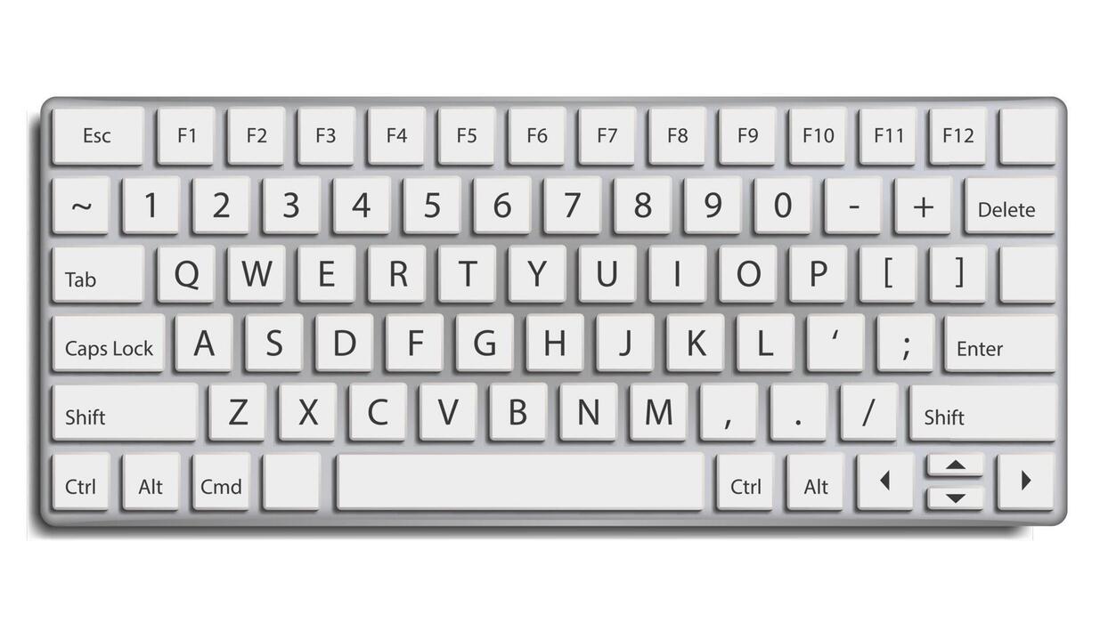 Qwerty Keyboard Vector Art Icons And Graphics For Free Download