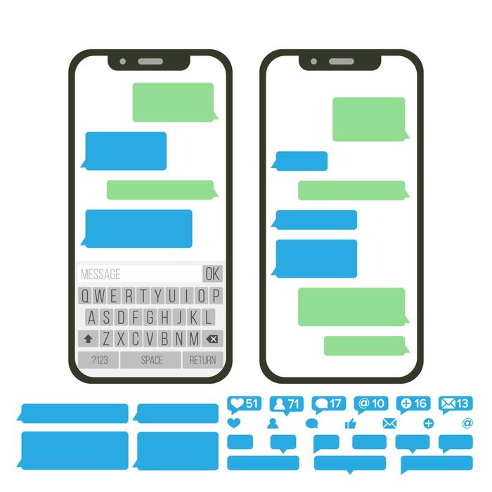 Text Message Vector Art, Icons, and Graphics for Free Download