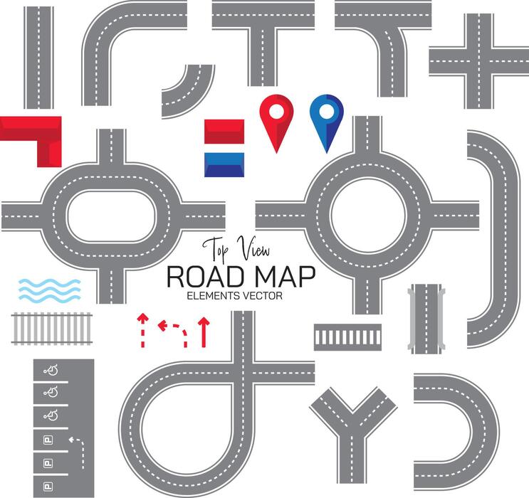 Road Map Vector Art, Icons, and Graphics for Free Download