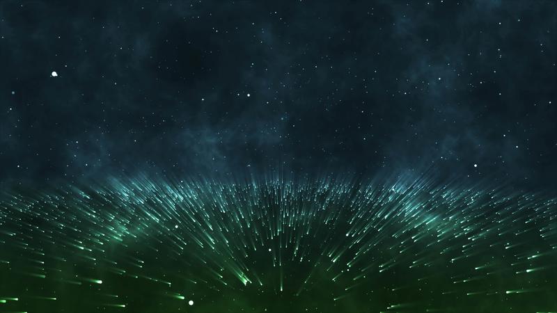 Particle trail animation on blue and green background 17373181 Stock Video at Vecteezy