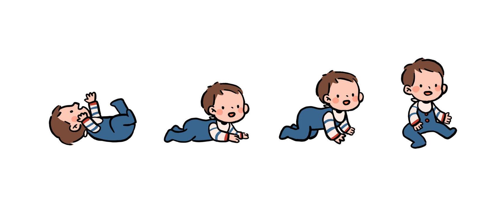 Baby Crawling Vector Art, Icons, and Graphics for Free Download