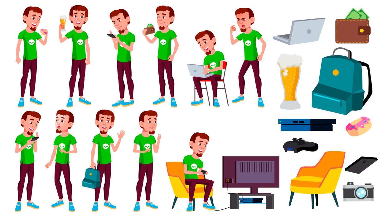 2d Character Animation Vector Art, Icons, and Graphics for Free Download