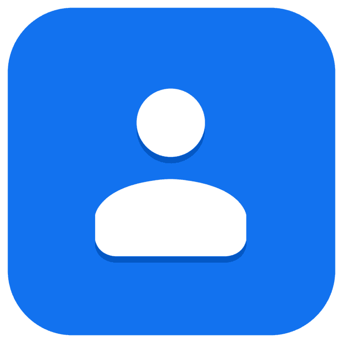 Blue Contact Icons PNGs for Free Download
