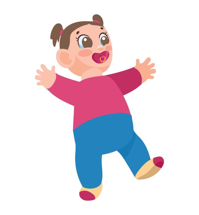 Baby Walking Vector Art, Icons, and Graphics for Free Download