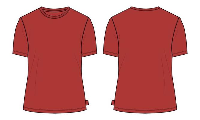 Maroon T Shirt Template Vector Art Icons And Graphics For Free Download