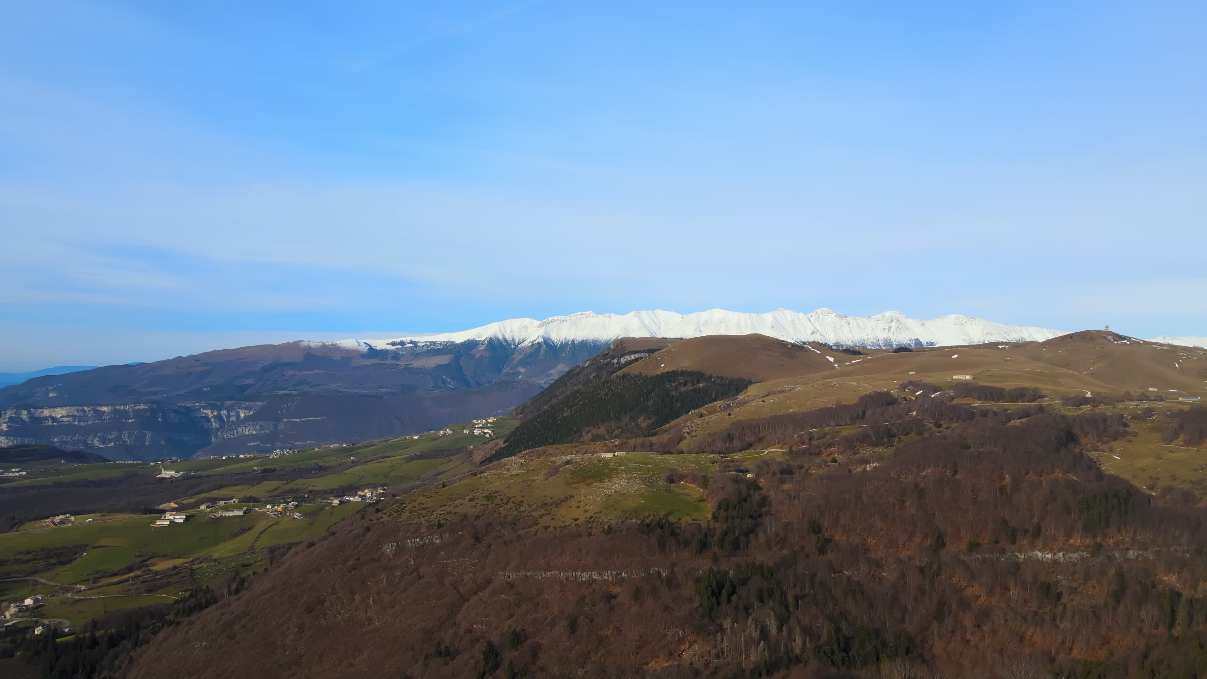 Flying over the snow mountains in a sunny day 17448004 Stock Video at ...