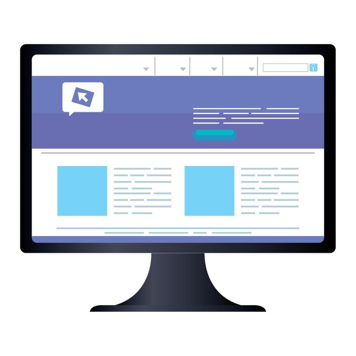 Desktop Computer Vector