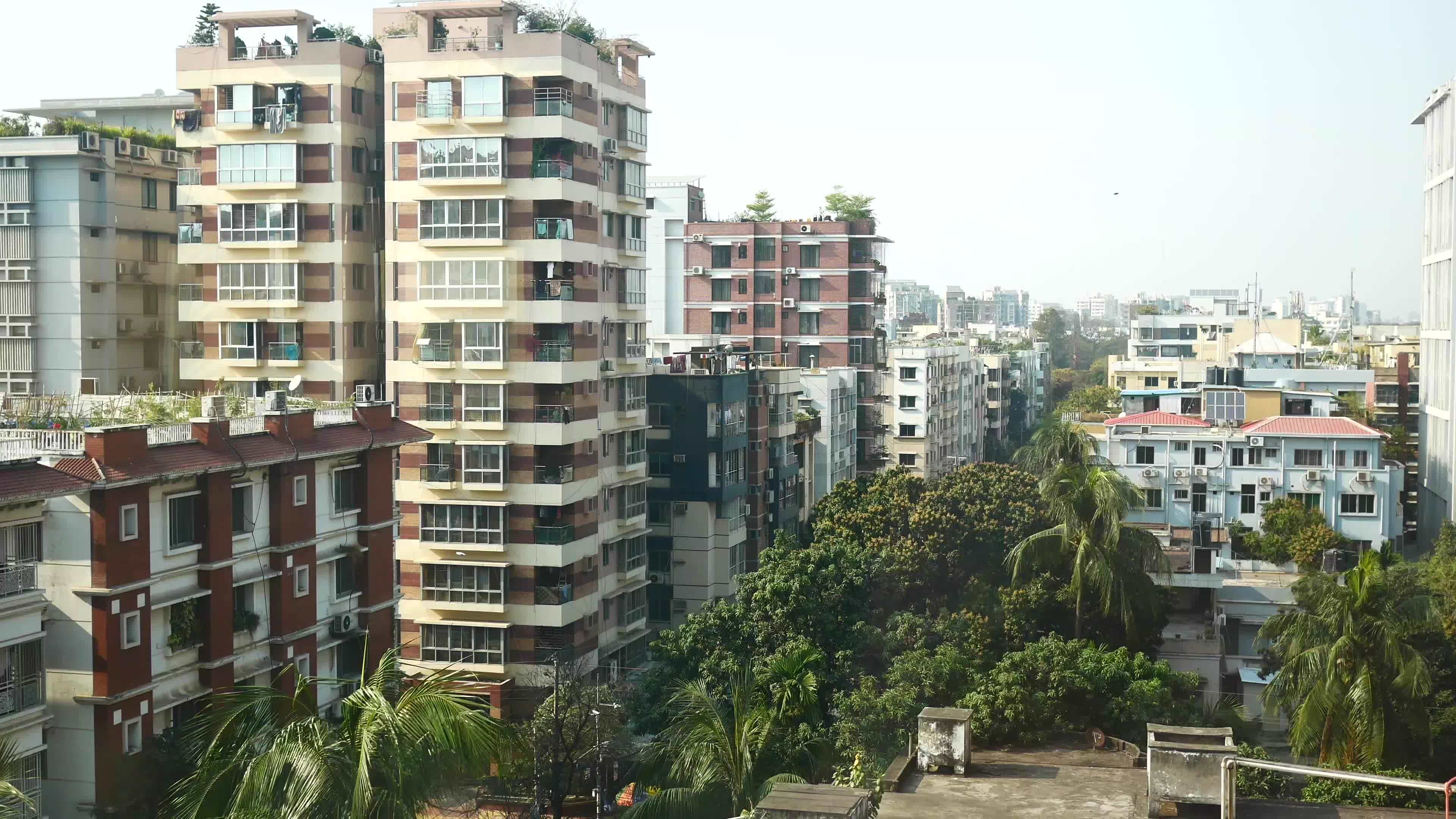 Financial And Residential Buildings In Dhaka City In Bangladesh ...