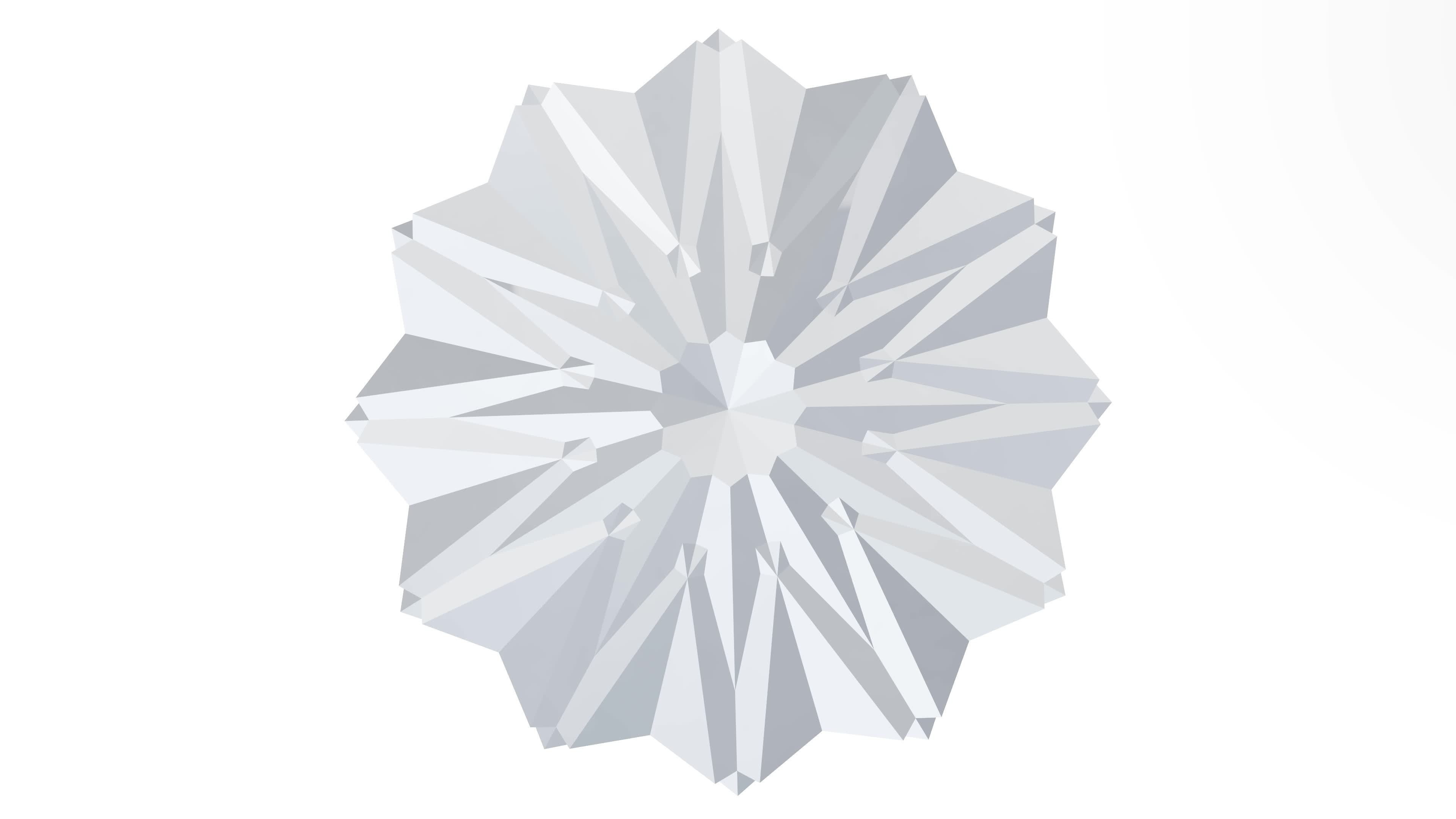 Rotating Multifaceted Diamond Surface Background Loop Ambient Brilliant Beauty Animation