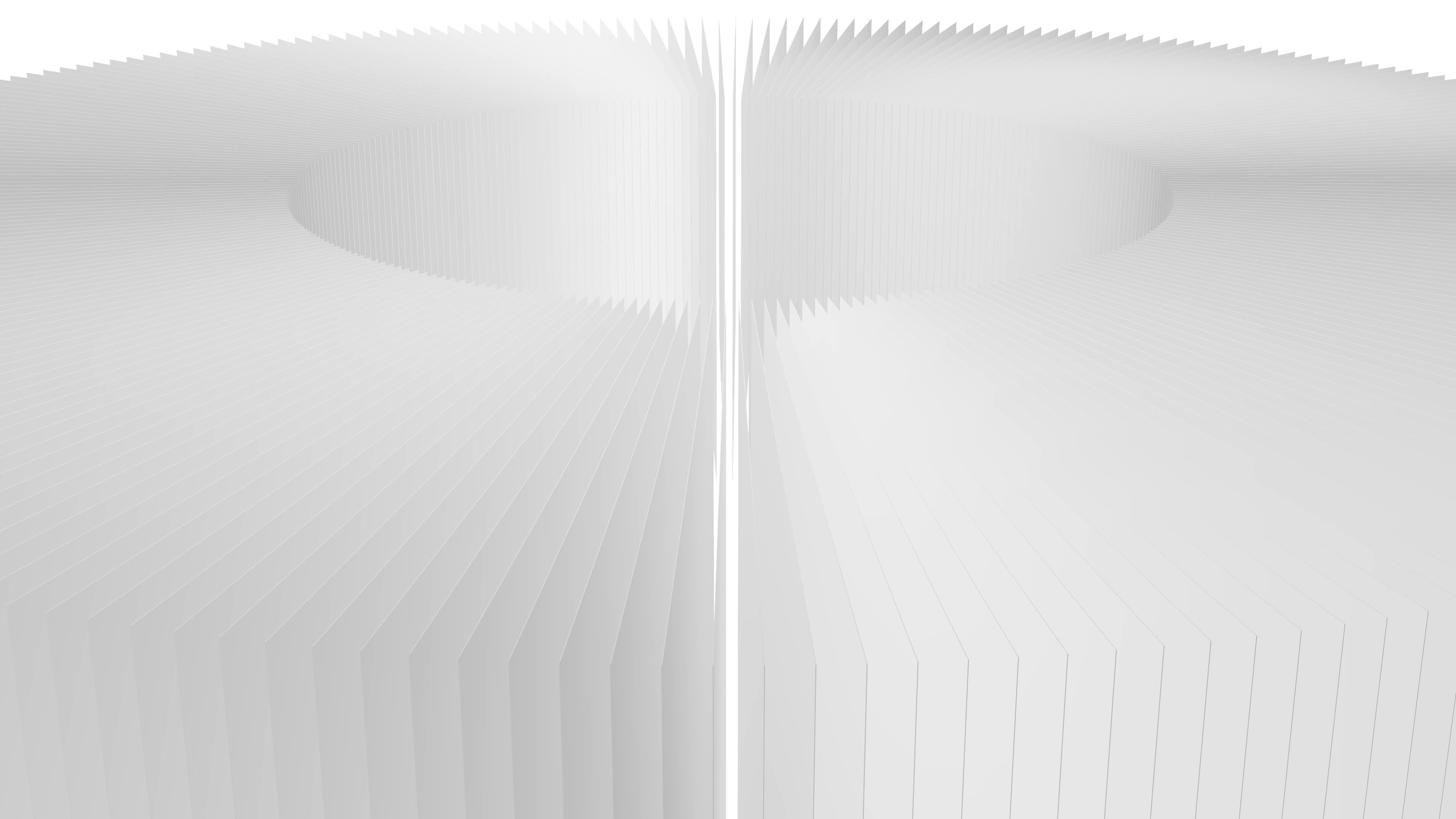 Elegant White Slices Paper Stack Slowly Rotating Around Background Loop Ambient Animation
