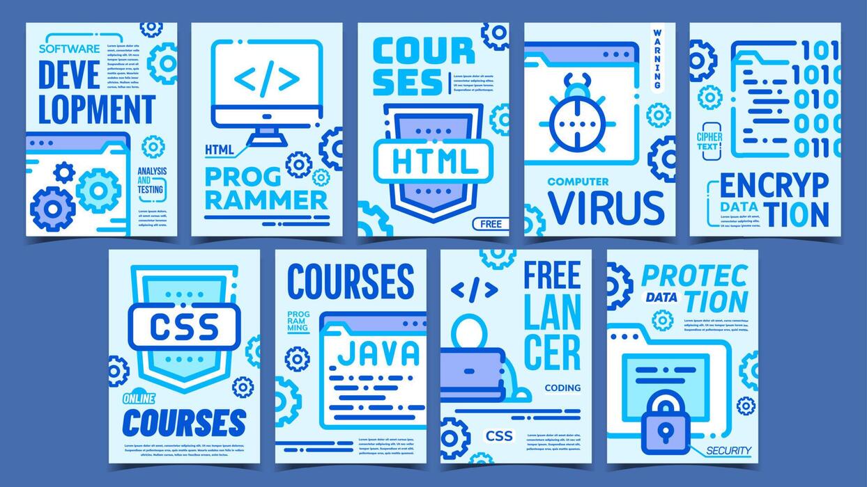 Coding Poster Vector Art, Icons, and Graphics for Free Download