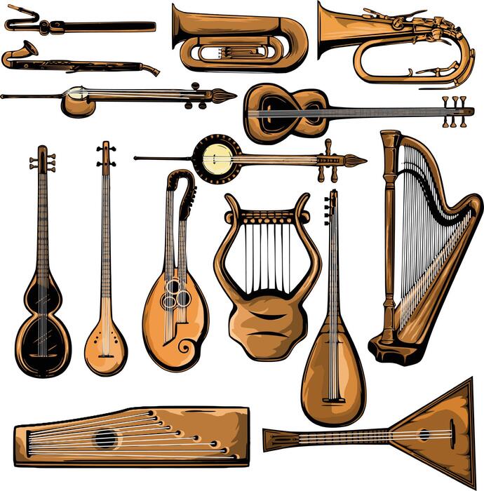 Stringed Instruments Vector Art, Icons, and Graphics for Free Download