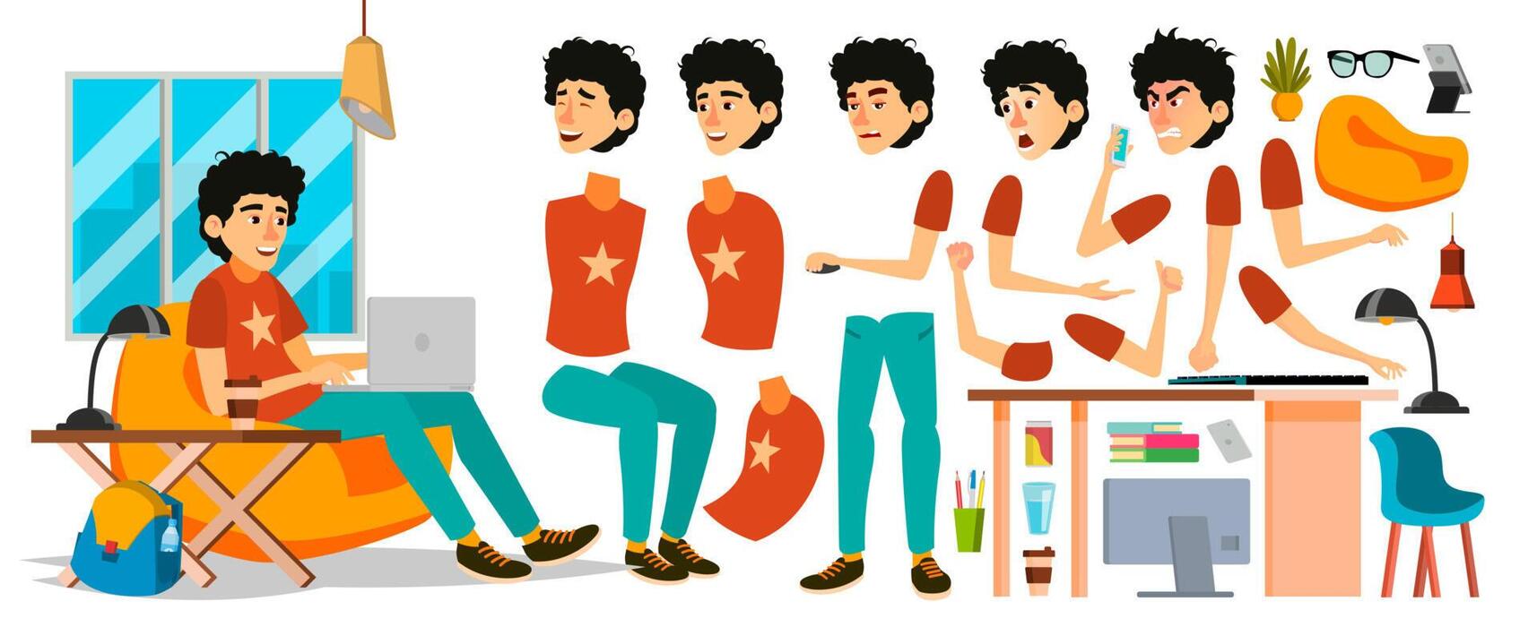 Cartoon Character Development Vector Art, Icons, and Graphics for Free ...