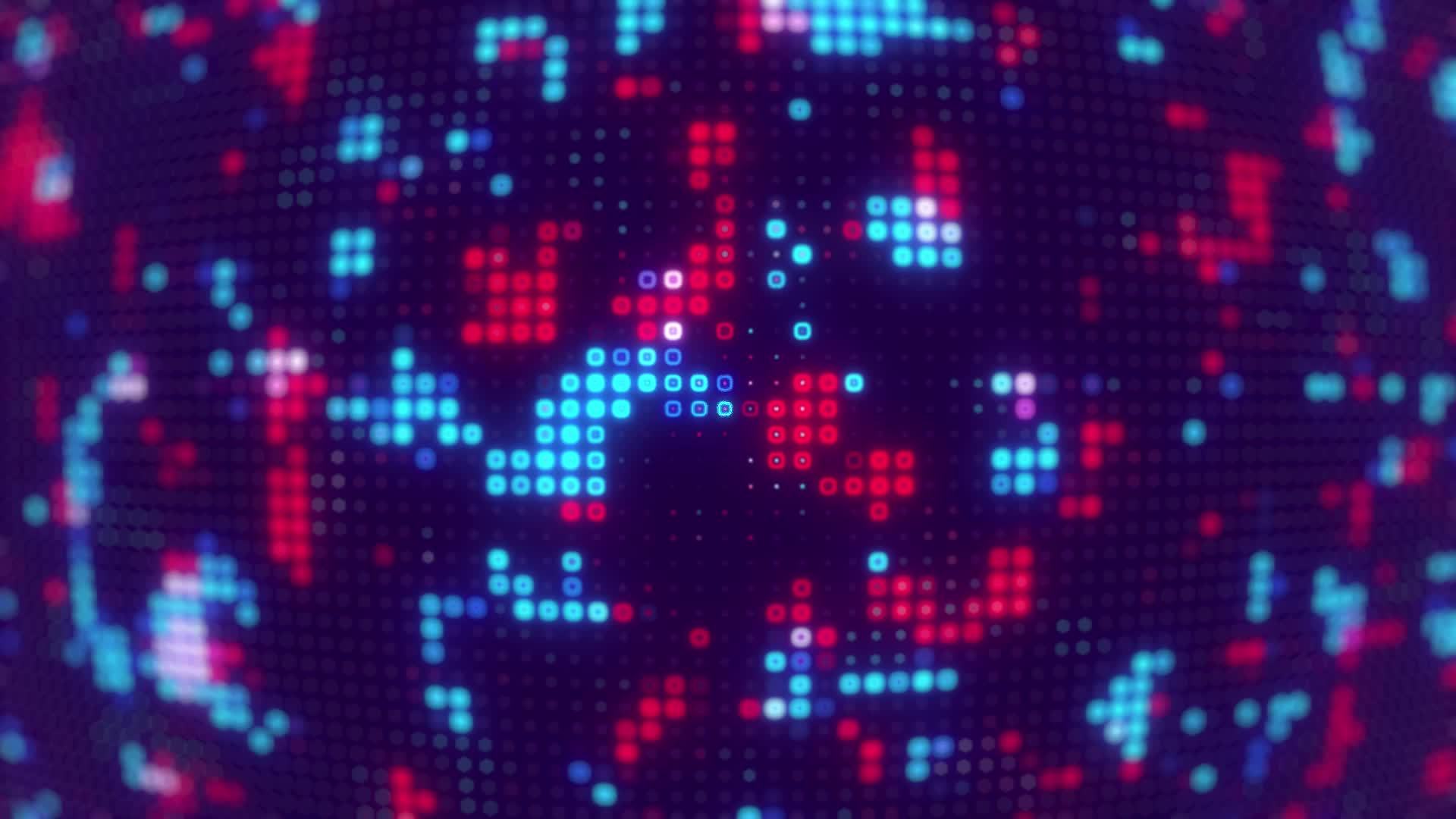 Digital Technology Grid Line Mosaic Tile Pattern Loop Motion 17610717