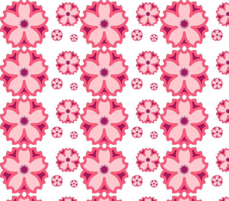 Pink Flower Pattern Vector Art, Icons, and Graphics for Free Download