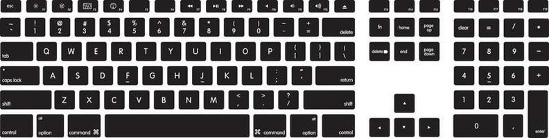 Qwerty Keyboard Layout Vector