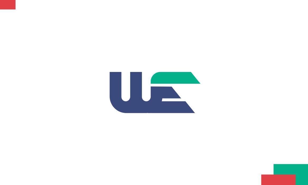 Letter We Logo Vector Art, Icons, and Graphics for Free Download