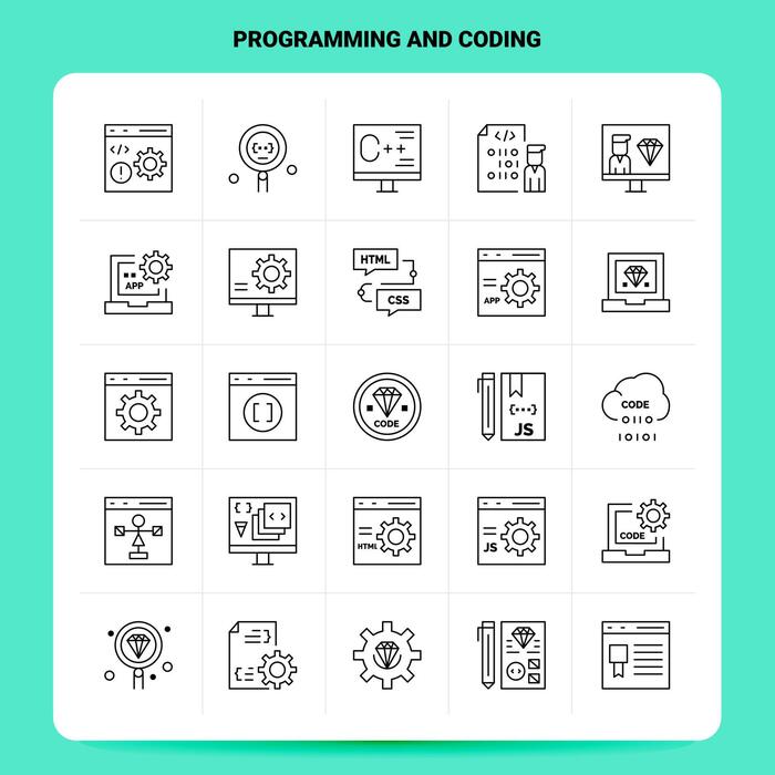 Programming Doodle Vector Art, Icons, and Graphics for Free Download