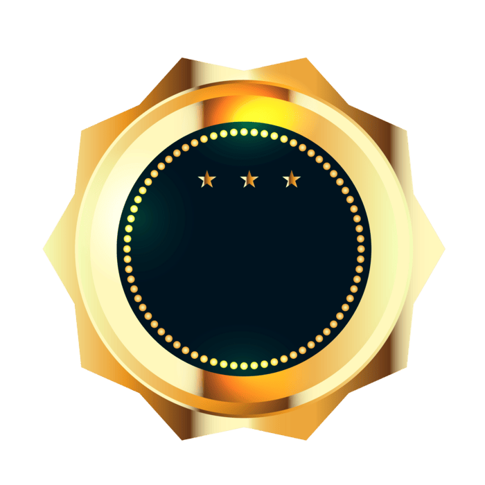 Gold Badge PNGs for Free Download