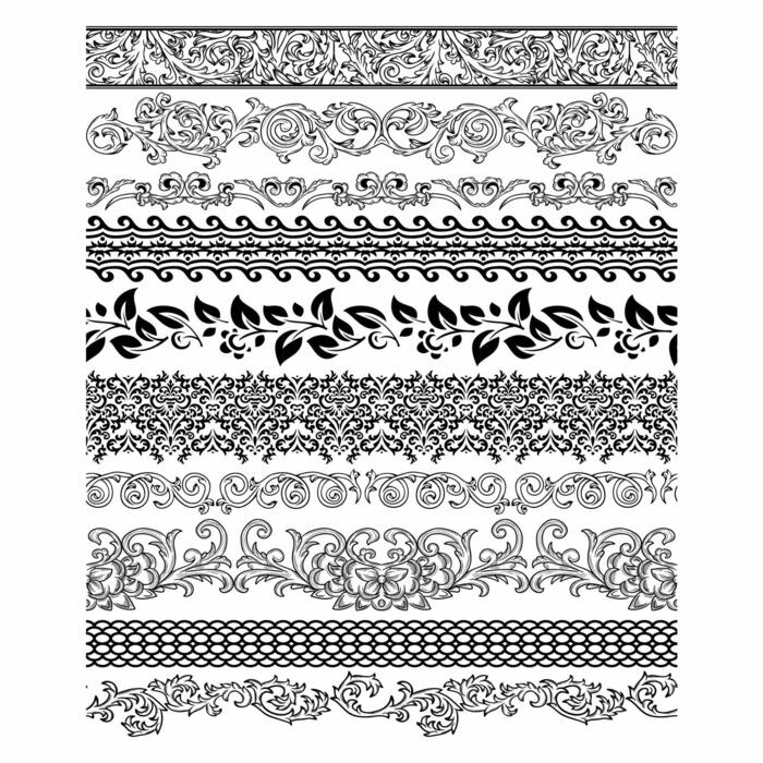 Vintage Lace Border Vector Free