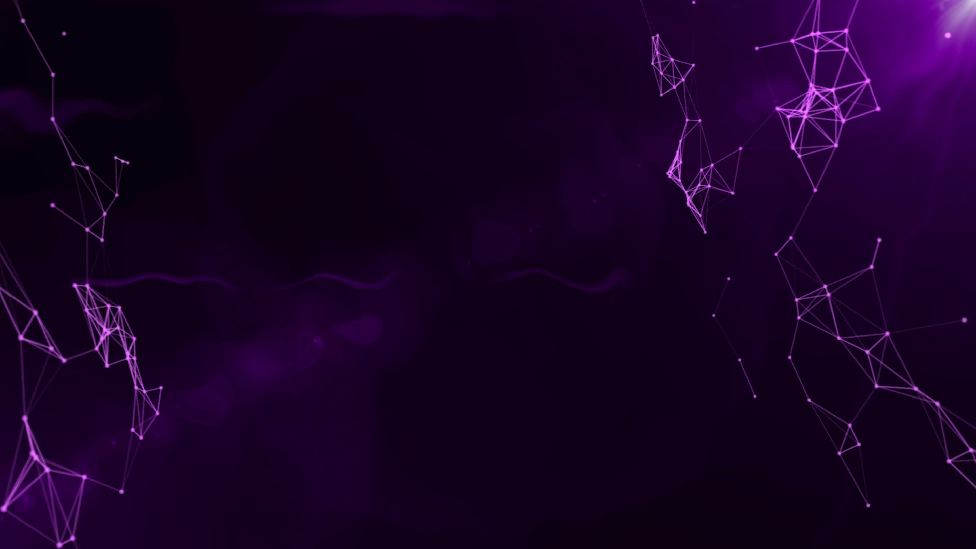 Abstract Technology Background From Animated Lines And Dots Looping Seamless Space Geometrical