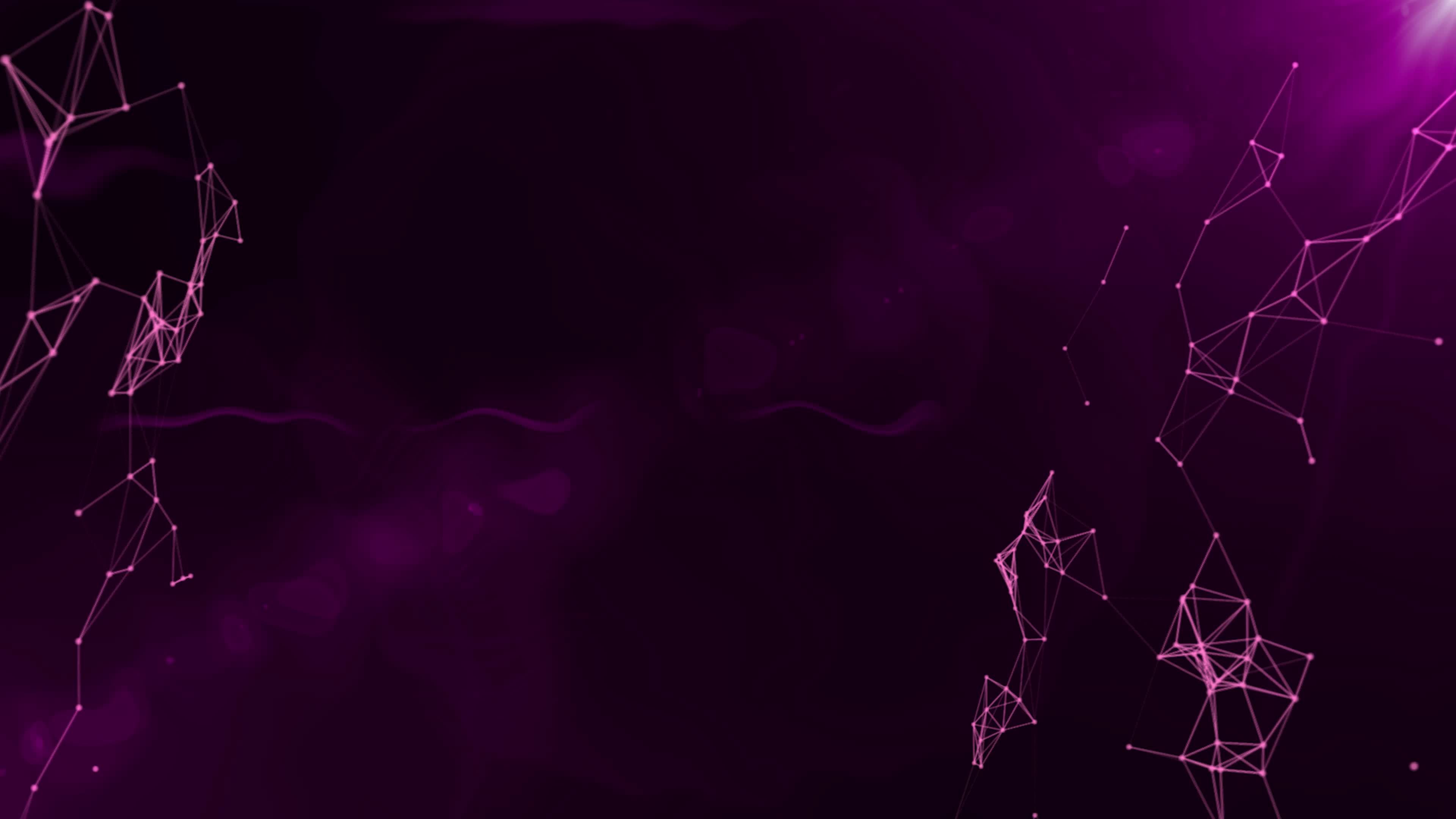 Abstract Technology Background From Animated Lines And Dots Looping Seamless Space Geometrical