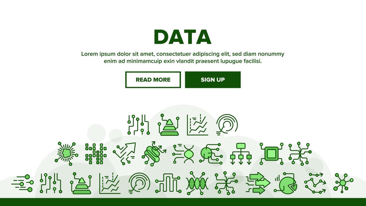 Data Analysis Banner Vector Art, Icons, and Graphics for Free Download