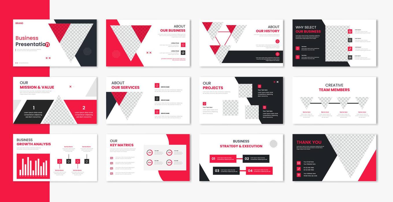 Red Powerpoint Vector Art, Icons, and Graphics for Free Download