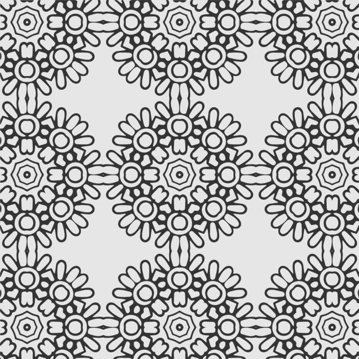 Monochrome Flower Pattern Vector Art, Icons, and Graphics for Free Download
