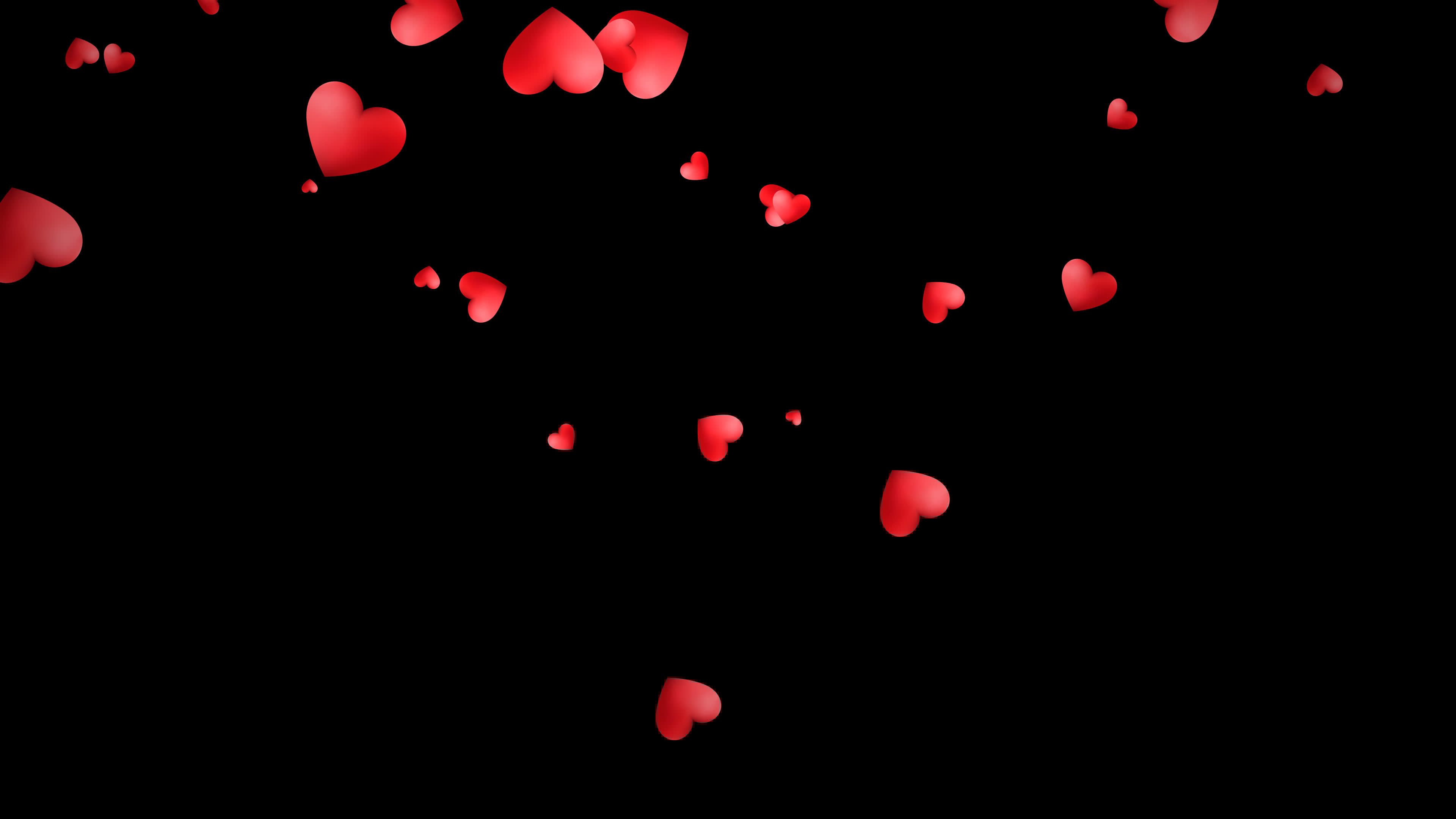 Hearts falling animation in transparent background 18847640 Stock Video at Vecteezy