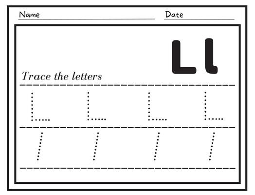 Trace Letter L Vector Art, Icons, and Graphics for Free Download