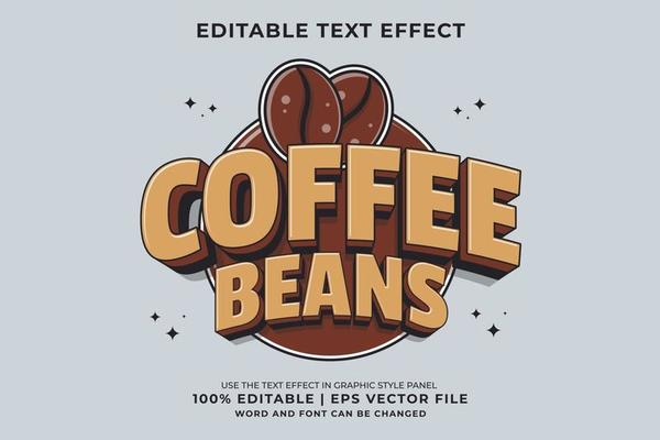 Coffee Text Effect Vector Art Icons And Graphics For Free Download